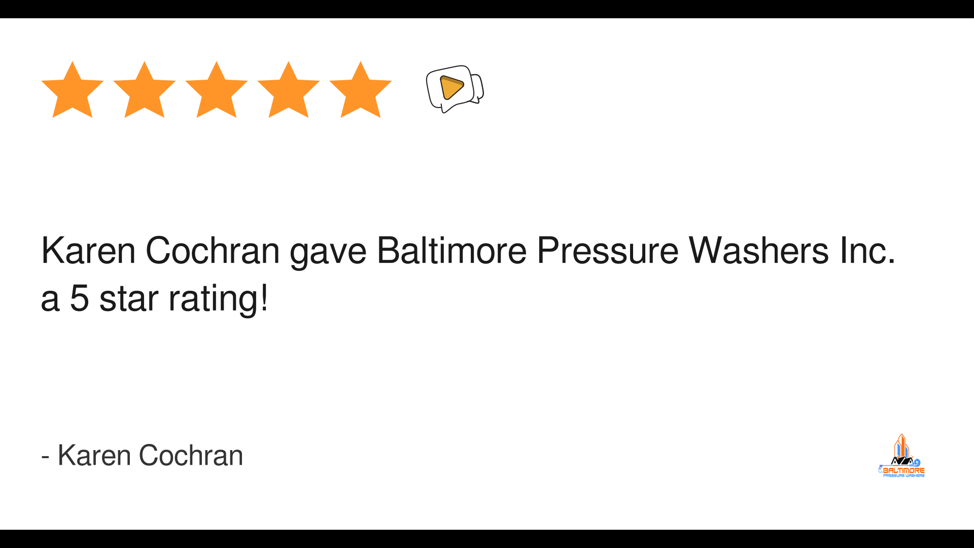 Karen Cochran left a 5-star review