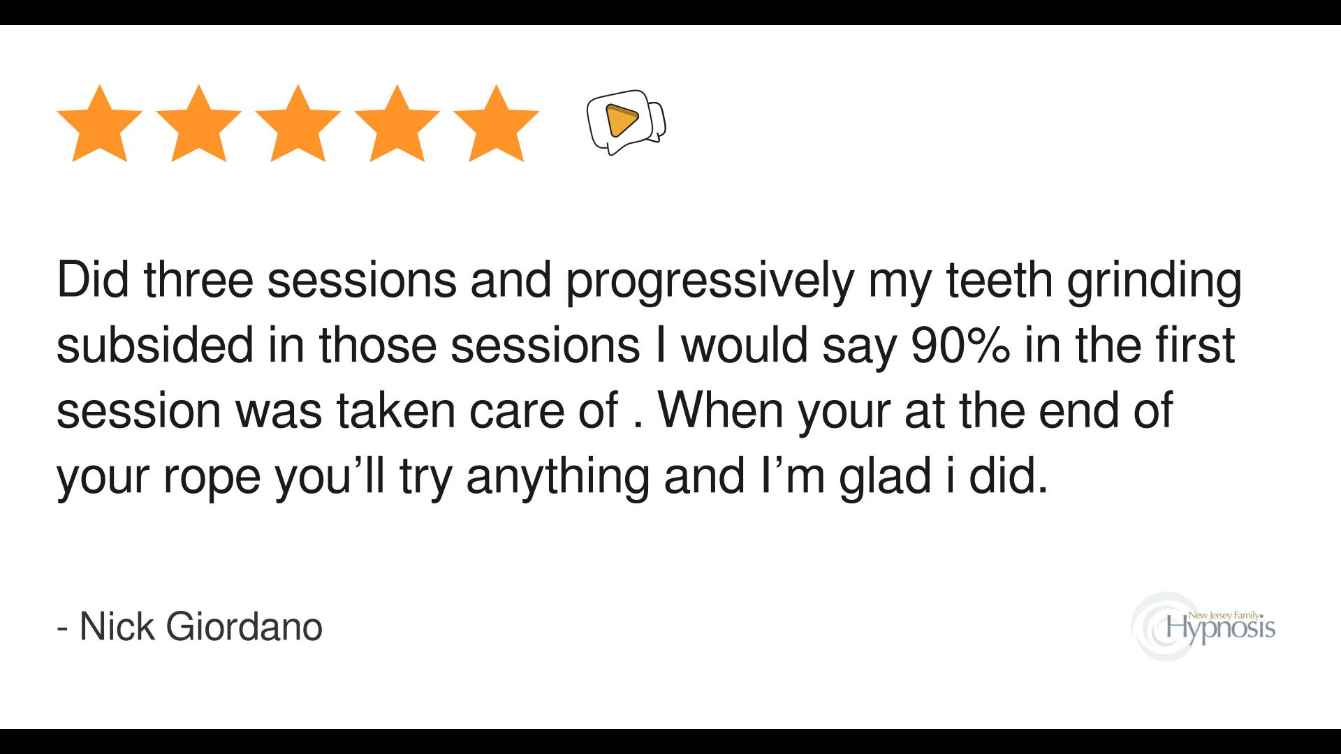 Nick Giordano left a 5-star review
