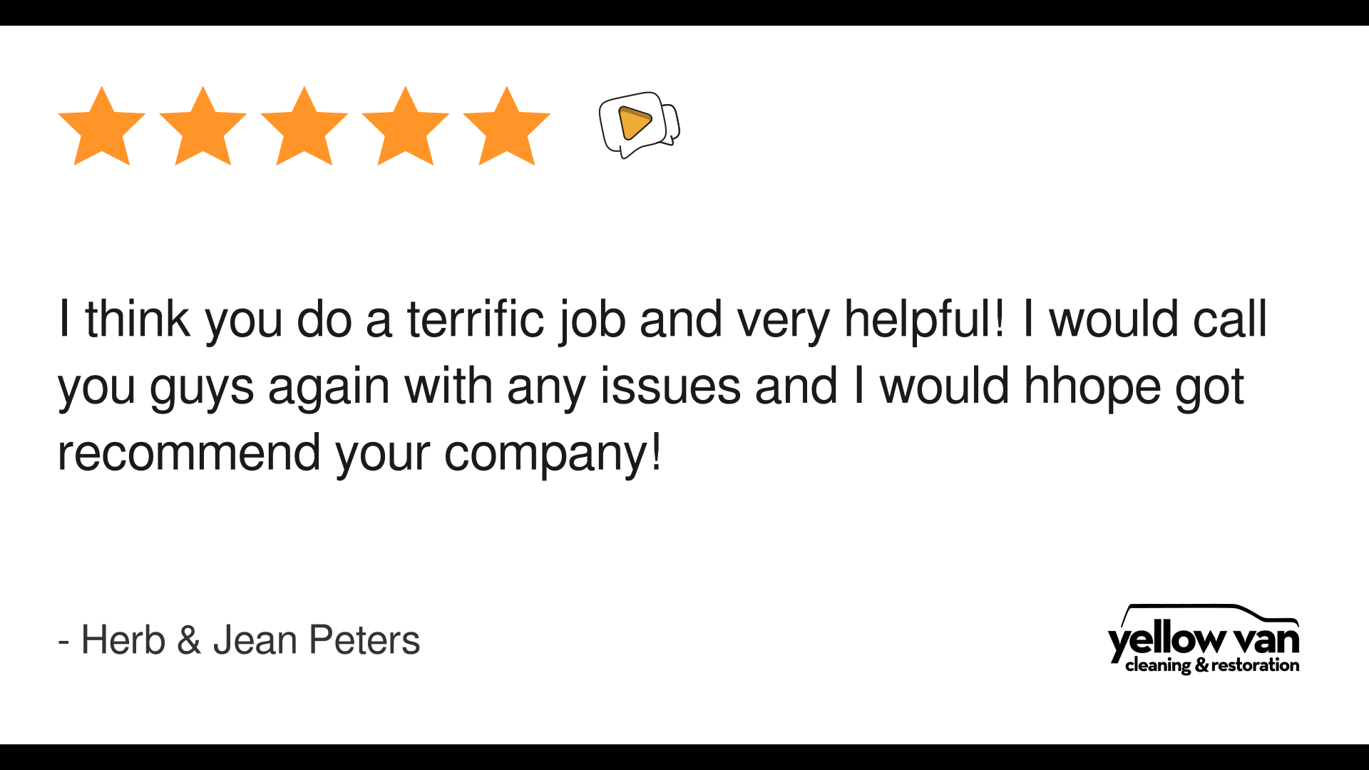 Herb & Jean Peters left a 5-star review
